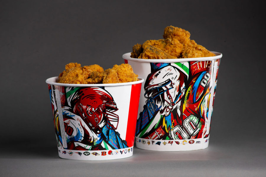 El poblano que diseñó las cubetas de KFC para el Super Bowl 2023 ...