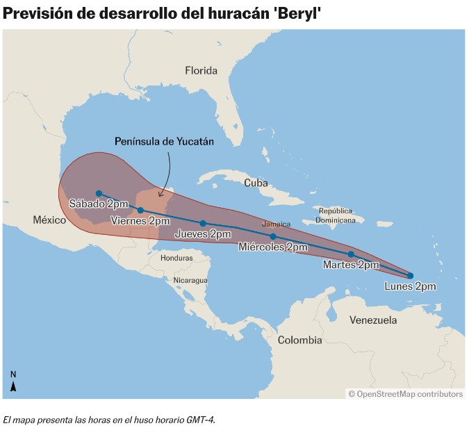 El Huracán Beryl no debió llegar en junio. ¿Estamos en problemas? - Emprendedor
