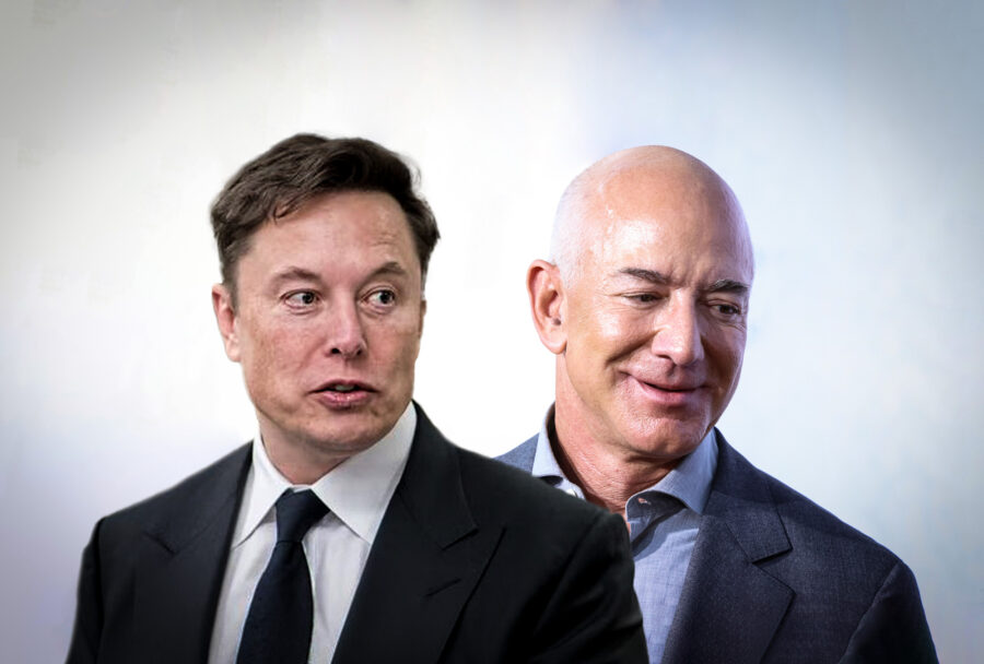 ¡Se están peleando! Musk acusa a Bezos de conspirar contra Tesla y ...